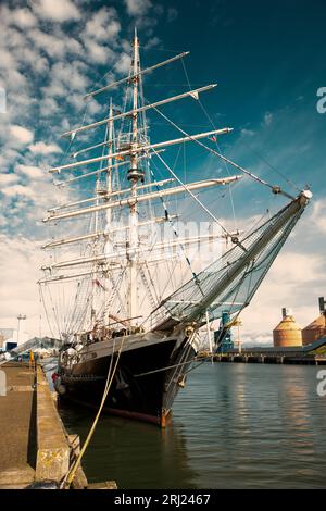 The SV Tenacious is a modern British wooden sail training ship ...