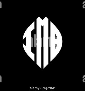 IMB circle letter logo design with circle and ellipse shape. IMB ...