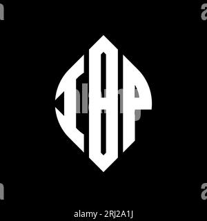IBP circle letter logo design with circle and ellipse shape. IBP ...