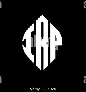 IRP circle letter logo design with circle and ellipse shape. IRP ...