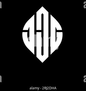 JJG circle letter logo design with circle and ellipse shape. JJG ellipse letters with ...