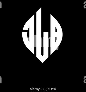 JLB circle letter logo design with circle and ellipse shape. JLB ...