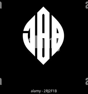JBB circle letter logo design with circle and ellipse shape. JBB ...