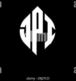 JPI circle letter logo design with circle and ellipse shape. JPI ...