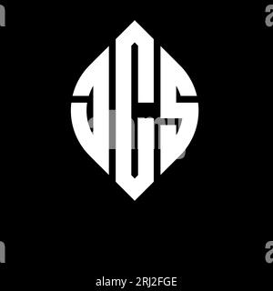 JCS circle letter logo design with circle and ellipse shape. JCS ...