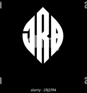 JRB circle letter logo design with circle and ellipse shape. JRB ...