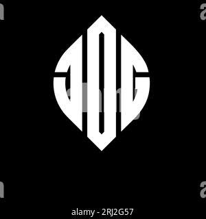 JDG circle letter logo design with circle and ellipse shape. JDG ...