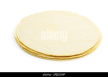 Corn pita bread isolated on white Stock Photo - Alamy