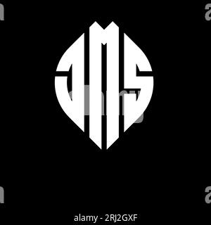 JMS circle letter logo design with circle and ellipse shape. JMS ...