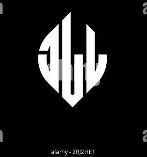 JLL circle letter logo design with circle and ellipse shape. JLL ...