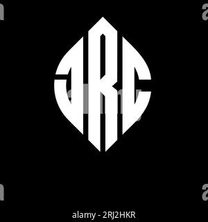 JRC circle letter logo design with circle and ellipse shape. JRC ...