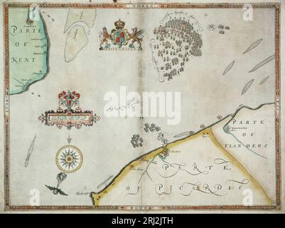Battle between the English Fleet and Spanish Armada 1588 Stock Photo ...