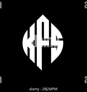 KFS circle letter logo design with circle and ellipse shape. KFS ...