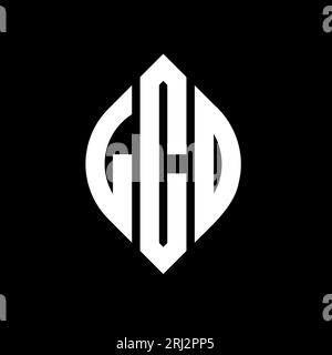 LCO circle letter logo design with circle and ellipse shape. LCO ...