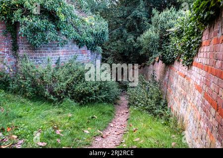 Walls around Wallingford Castle Ruins Stock Photo - Alamy