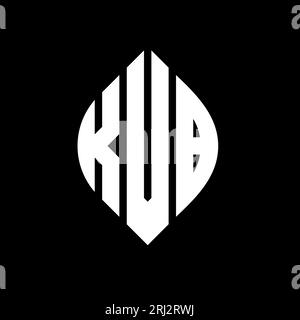 KVB circle letter logo design with circle and ellipse shape. KVB ...