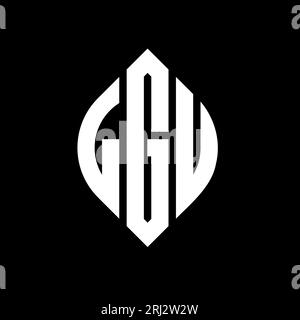 LGU circle letter logo design with circle and ellipse shape. LGU ...