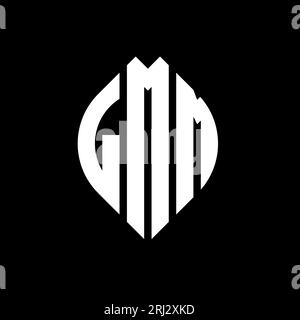 LMM circle letter logo design with circle and ellipse shape. LMM ...