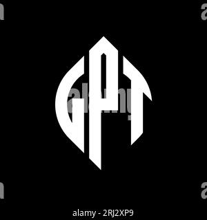 LPT circle letter logo design with circle and ellipse shape. LPT ...