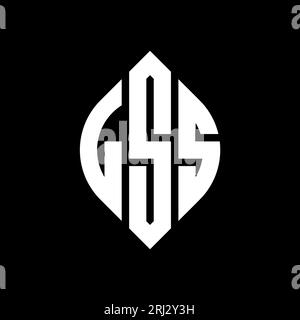 LSS circle letter logo design with circle and ellipse shape. LSS ...