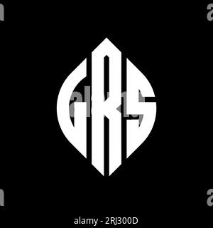 LRS circle letter logo design with circle and ellipse shape. LRS ...