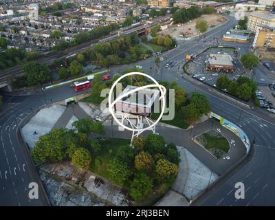 An aerial view of Wandsworth roundabout in London, UK Stock Photo - Alamy