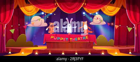 fox hand puppet cartoon vector illustration Stock Vector Image & Art ...