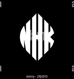 NHK logo. NHK letter. NHK letter logo design. Initials NHK logo linked ...