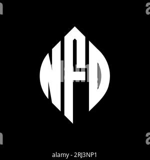 NFO circle letter logo design with circle and ellipse shape. NFO ...