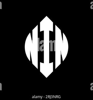 NIN logo. NIN letter. NIN letter logo design. Initials NIN logo linked ...