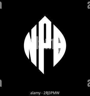 NPB circle letter logo design with circle and ellipse shape. NPB ...