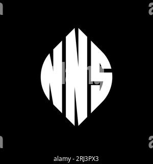 NNS circle letter logo design with circle and ellipse shape. NNS ...