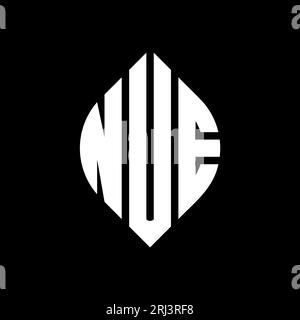NUE logo. NUE letter. NUE letter logo design. Initials NUE logo linked ...