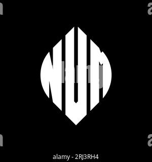 NVM circle letter logo design with circle and ellipse shape. NVM ...