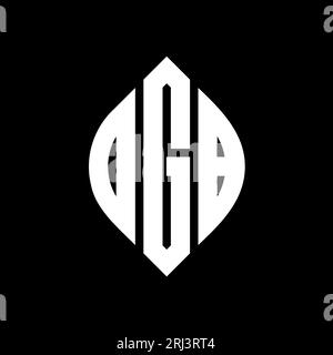 OGB circle letter logo design with circle and ellipse shape. OGB ...
