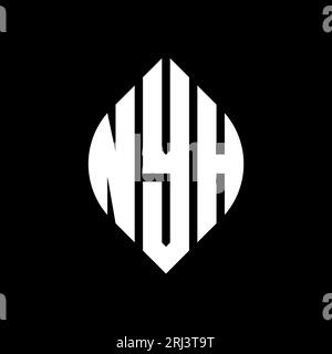 NYH logo. NYH letter. NYH letter logo design. Initials NYH logo linked ...