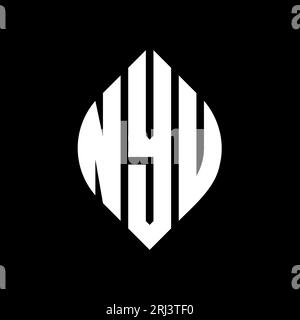 NYU logo. NYU letter. NYU letter logo design. Initials NYU logo linked ...