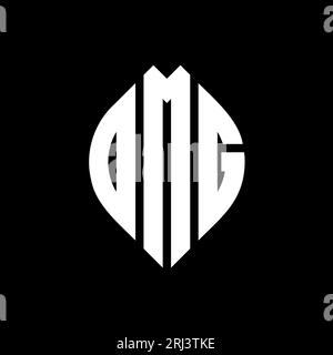 OMG circle letter logo design with circle and ellipse shape. OMG ...