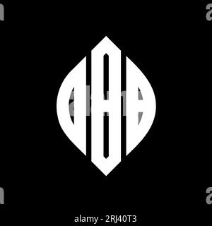 OBB circle letter logo design with circle and ellipse shape. OBB ...