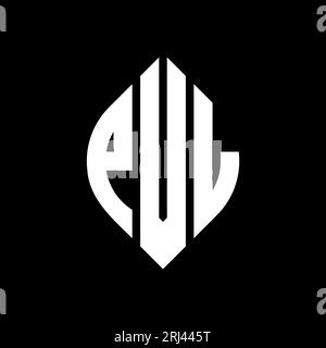 PVL circle letter logo design with circle and ellipse shape. PVL ...