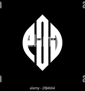 PJJ circle letter logo design with circle and ellipse shape. PJJ ...