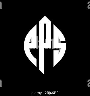 PPS circle letter logo design with circle and ellipse shape. PPS ...
