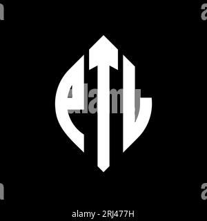 PTL circle letter logo design with circle and ellipse shape. PTL ...