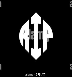 RIP logo. RIP letter. RIP letter logo design. Initials RIP logo linked ...