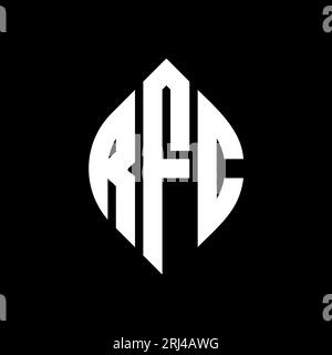 RFC circle letter logo design with circle and ellipse shape. RFC ...