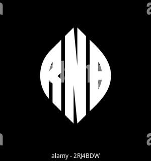 RNB circle letter logo design with circle and ellipse shape. RNB ...