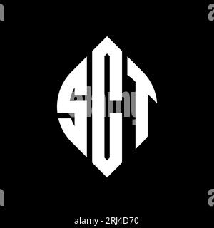 SCU circle letter logo design with circle and ellipse shape. SCU ...