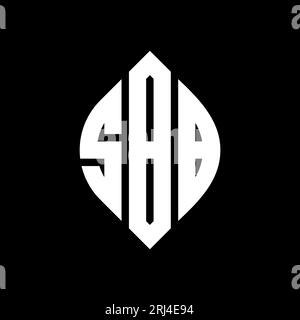 SBB circle letter logo design with circle and ellipse shape. SBB ...
