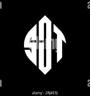 SJT circle letter logo design with circle and ellipse shape. SJT ...