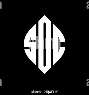 SDC circle letter logo design with circle and ellipse shape. SDC ...